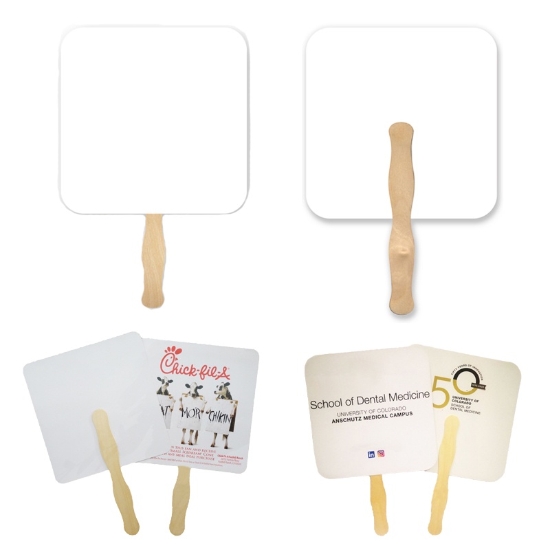 Square Paper Hand Fan