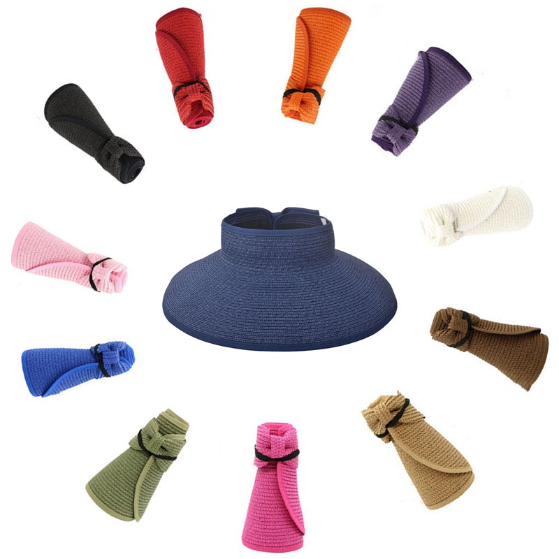 Foldable Straw Sun Visors